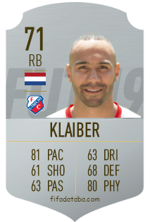Sean Klaiber FIFA 19 Rating, Card, Price