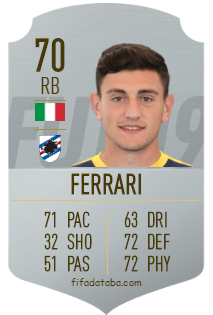 Alex Ferrari FIFA 19 Rating, Card, Price
