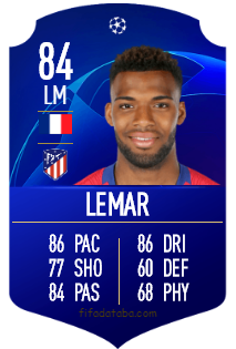 Thomas Lemar FIFA 19 Rating, Card, Price