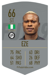 Emeka Friday Eze FIFA 19 Rating, Card, Price