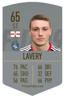 Caolan Lavery FIFA 19 Rating, Card, Price