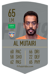 Abdullah Saud Al Mutairi FIFA 19 Rating, Card, Price