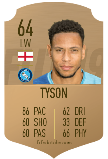 Nathan Tyson FIFA 19 Rating, Card, Price