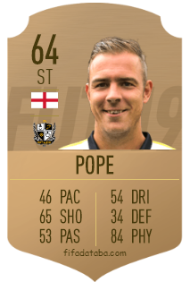 Tom Pope FIFA 19 Rating, Card, Price